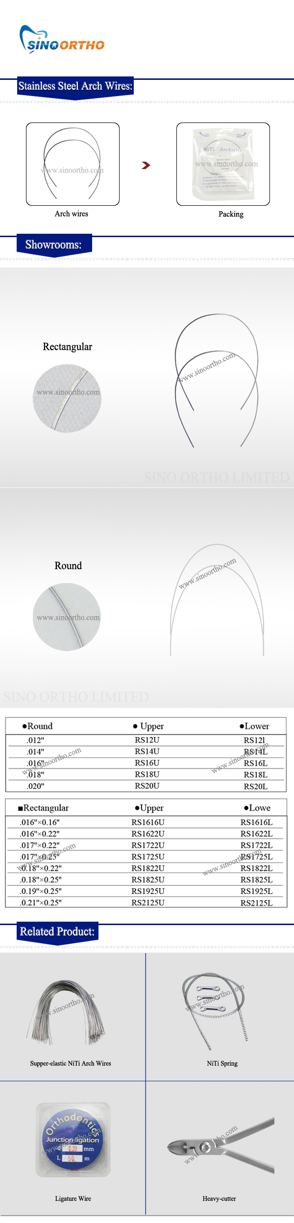 Orthodontics wires - Buy Product on SINO ORTHO LIMITED