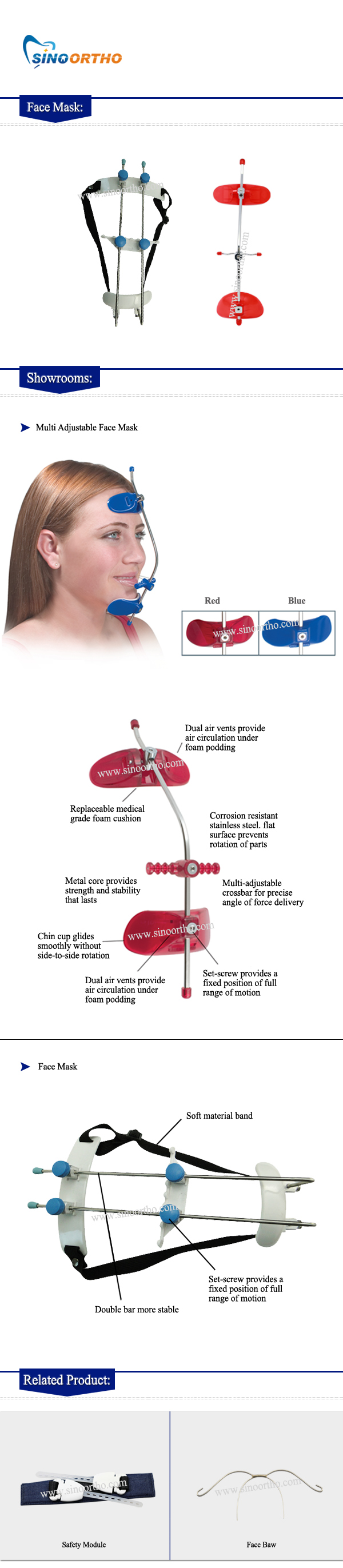 Face mask - Buy Face make, Orthodontic face mask, Product on SINO ORTHO ...